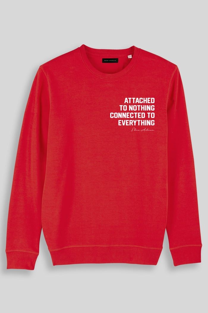 Attached To Nothing Connected To Everything Premium Crew Neck Sweatshi
