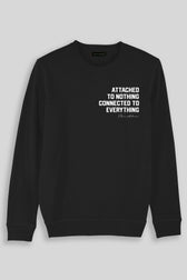 Attached To Nothing Connected To Everything Premium Crew Neck Sweatshi