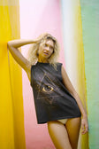 Cosmic Eye Faded Rocker Tank