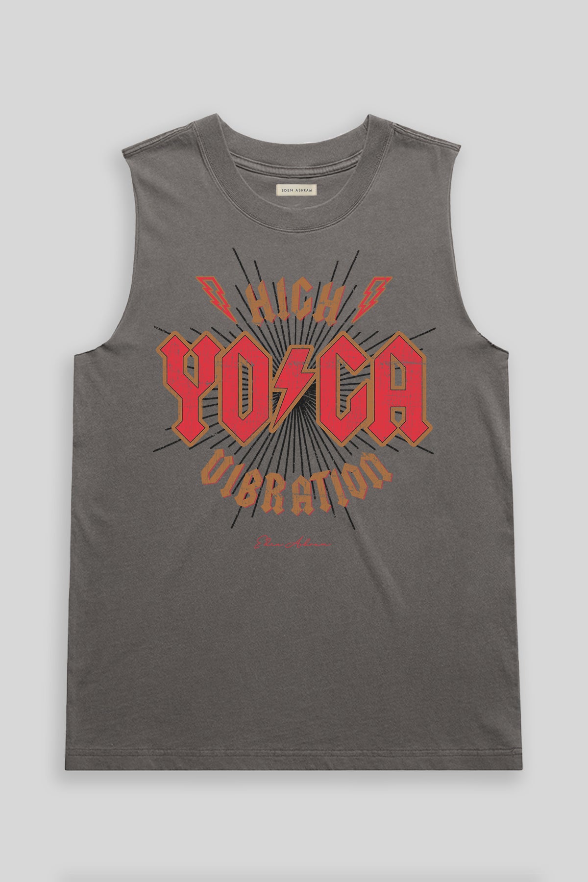 High Vibration Yoga Faded Rocker Tank