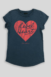 Rebel Heart Premium Rolled Sleeve T-Shirt